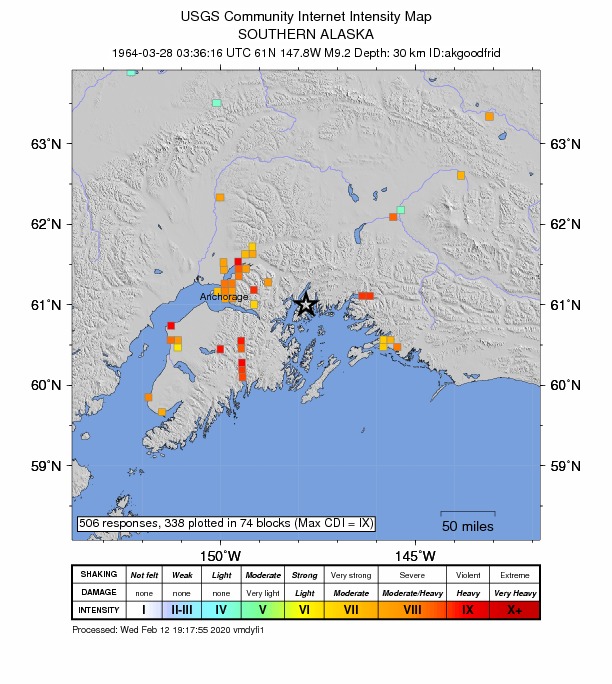 DYFI intensity map