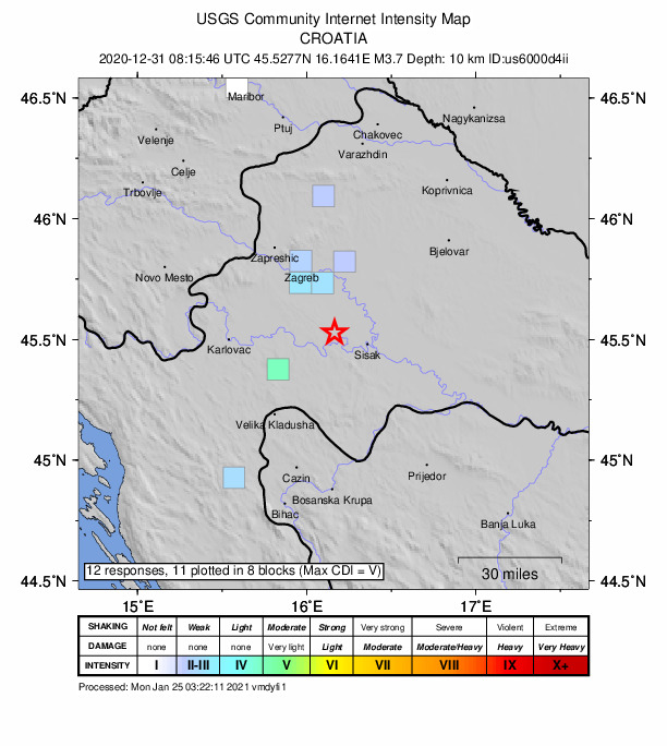 DYFI intensity map