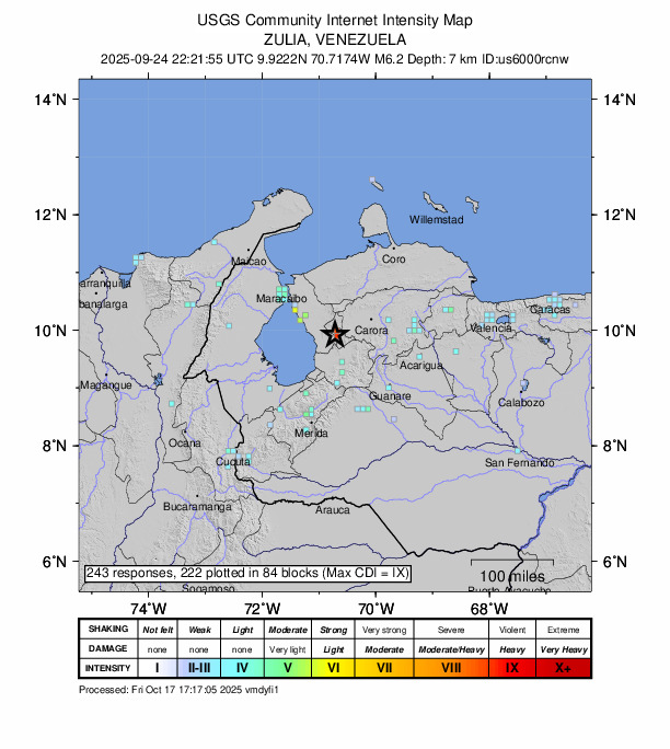 DYFI Intensity Map
