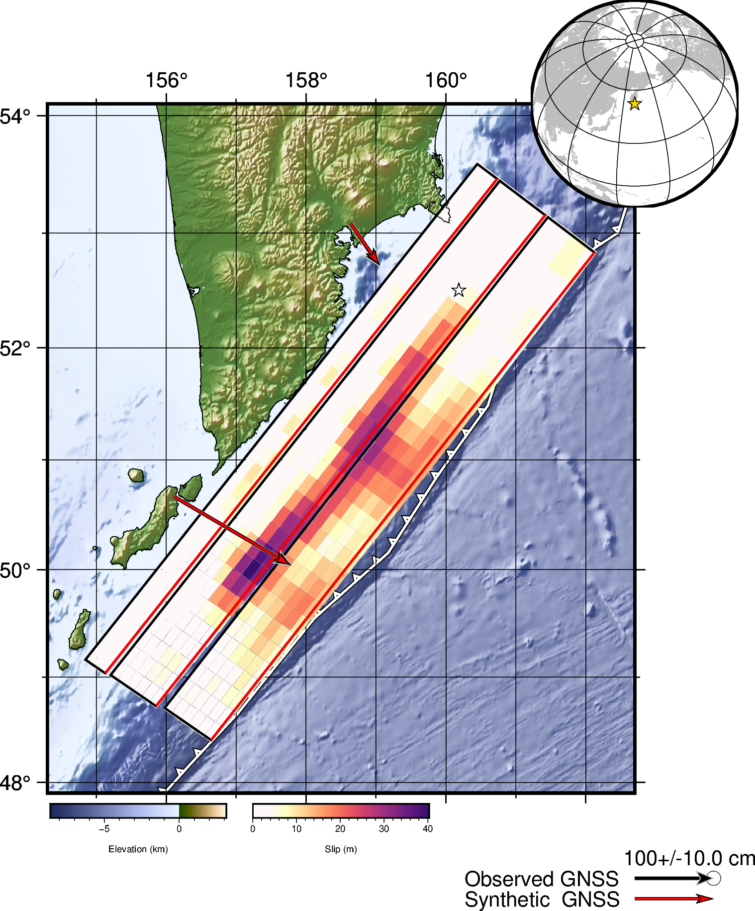 Finite fault basemap