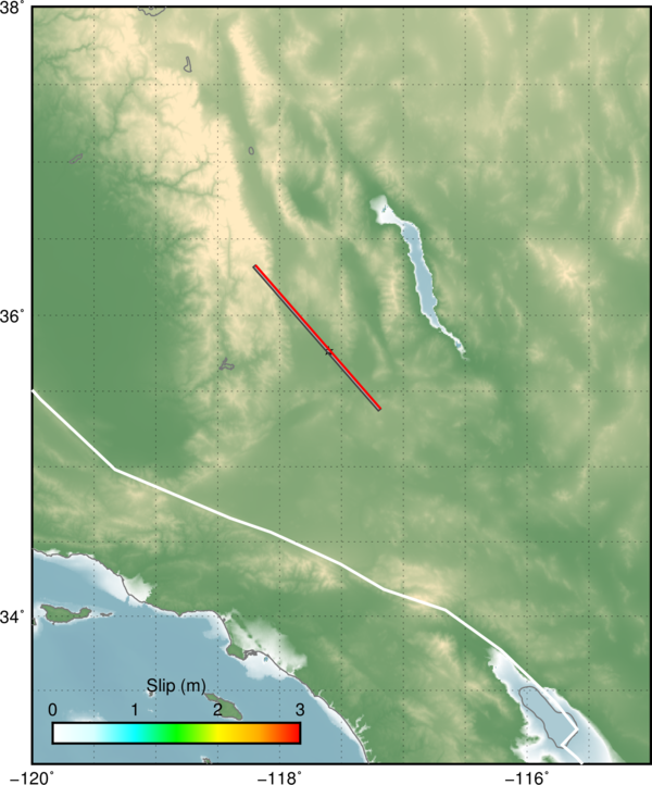 Finite fault basemap