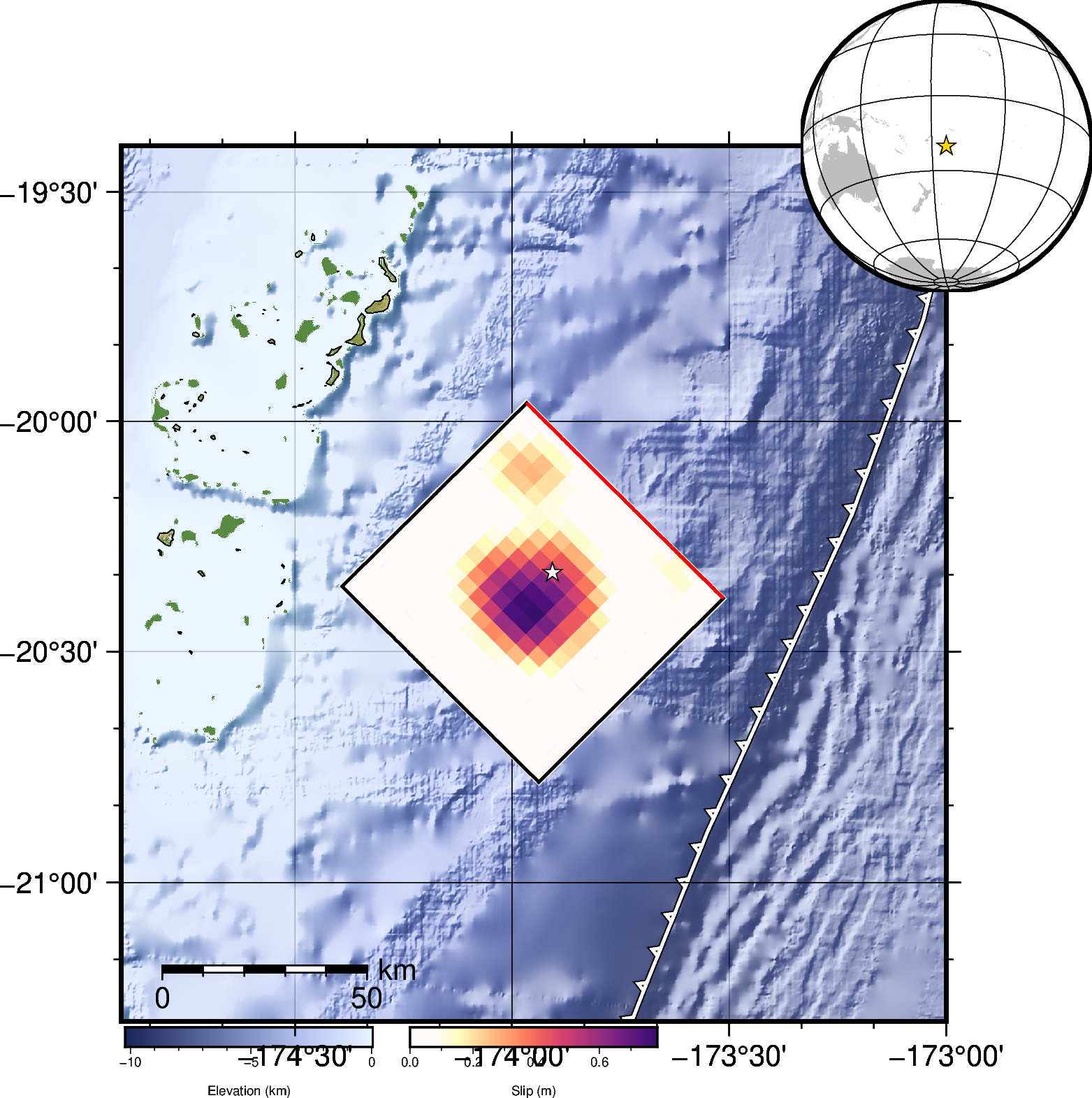 Finite Fault Basemap