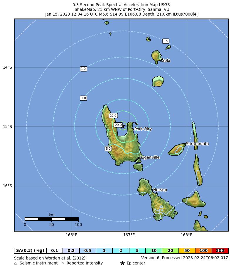 PSA0P3 Map Map of SA(0.3).