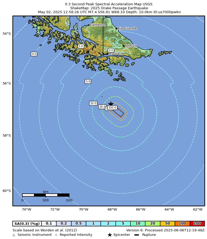 PSA0P3 Map Map of SA(0.3).